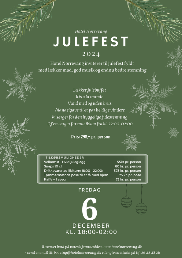 Årets julefest - Hotel Nørrevang